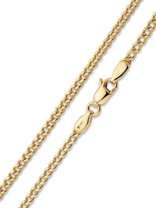 DEVATA Dainty Cuban Chain Necklace