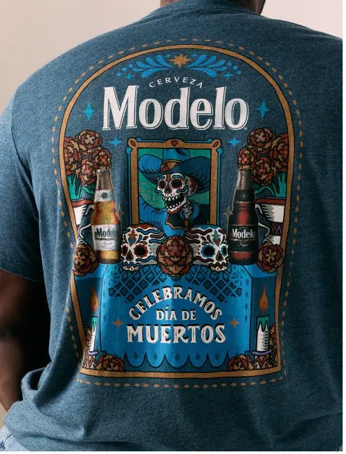 Lucky Brand Big & Tall Modelo Graphic Tee