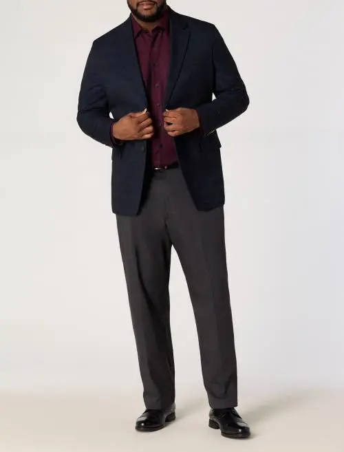 HAGGAR Big & Tall Glen Plaid Sport Coat