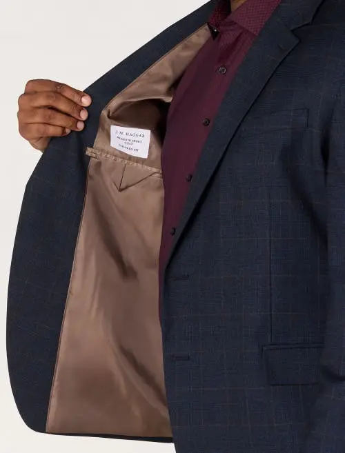 HAGGAR Big & Tall Glen Plaid Sport Coat