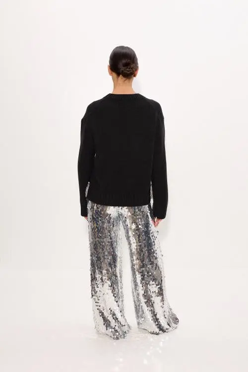 SIMONMILLER Roni Metallic Tassel Sweater