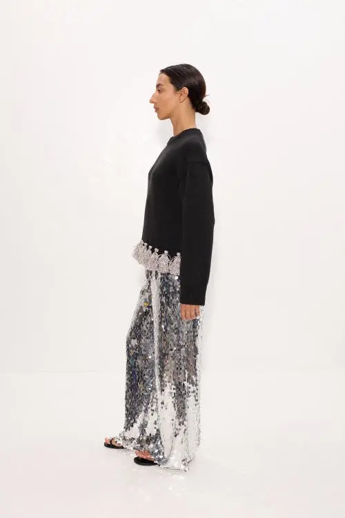 SIMONMILLER Roni Metallic Tassel Sweater