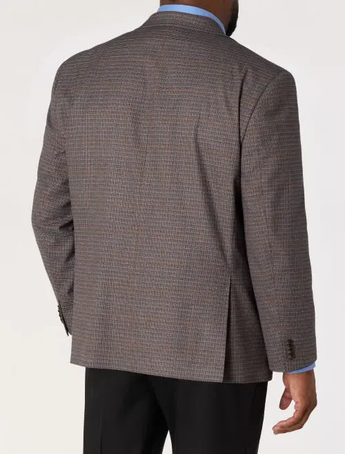 Michael Kors Big & Tall Tonal Houndstooth Sport Coat