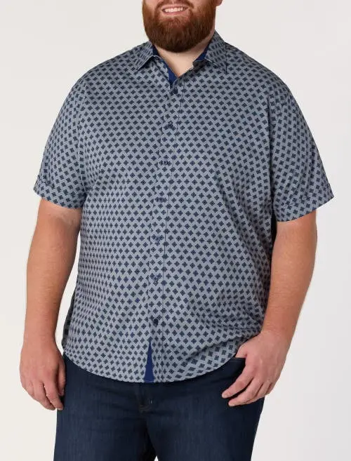 SYNRGY BY DXL Big & Tall Micro Diamond Sport Shirt V2