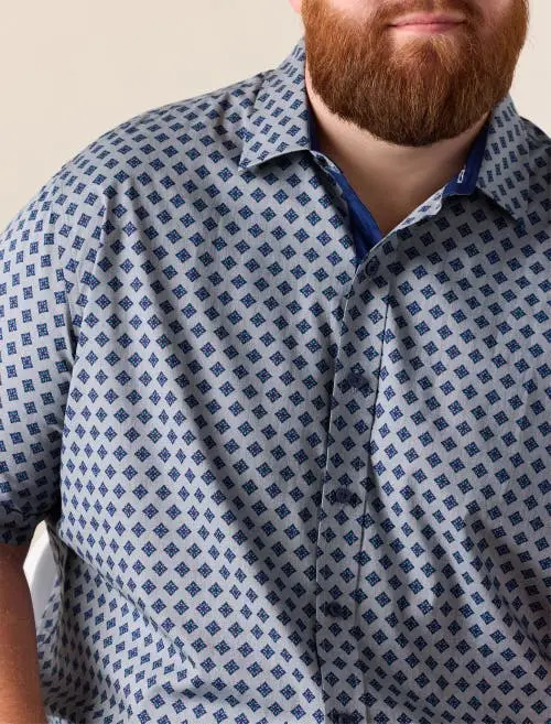 SYNRGY BY DXL Big & Tall Micro Diamond Sport Shirt V2