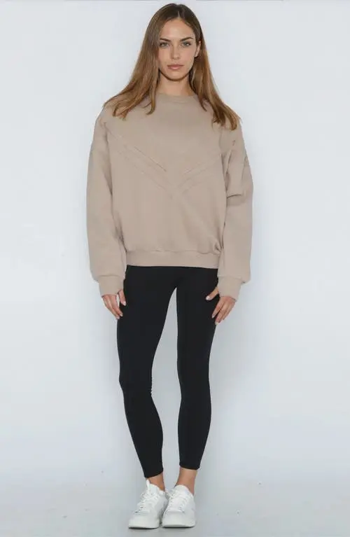 SWEAT & MILK Isabella Organic Nursing And Pregnancy Sweatshirt - Stone