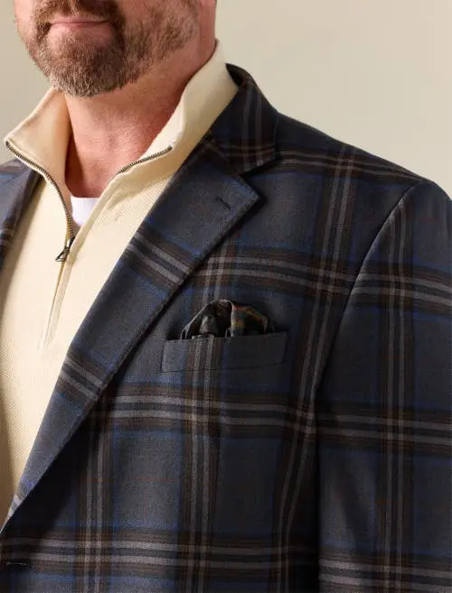 TALLIA Big & Tall Bold Plaid Sport Coat