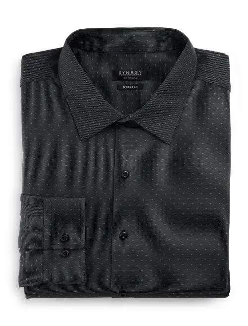 SYNRGY BY DXL Big & Tall Performance Dress Shirt V2 - Black