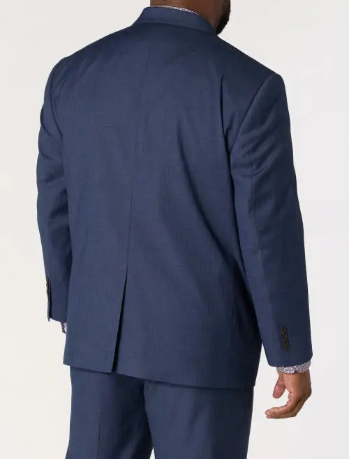 OAK HILL BY DXL Big & Tall Jacket Relaxer Herringbone Pinstripe Suit Jacket