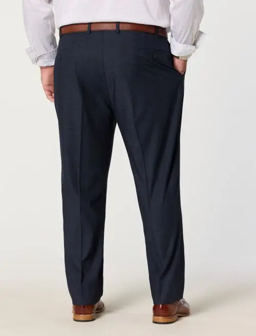 Michael Kors Big & Tall Houndstooth Windowpane Suit Pants