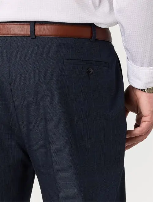 Michael Kors Big & Tall Houndstooth Windowpane Suit Pants