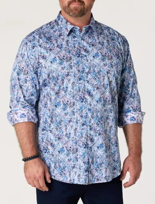 ROBERT GRAHAM BY DXL Big & Tall Paisley Floral Sport Shirt - Multi