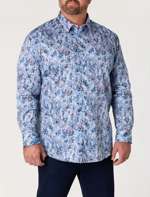 ROBERT GRAHAM BY DXL Big & Tall Paisley Floral Sport Shirt - Multi