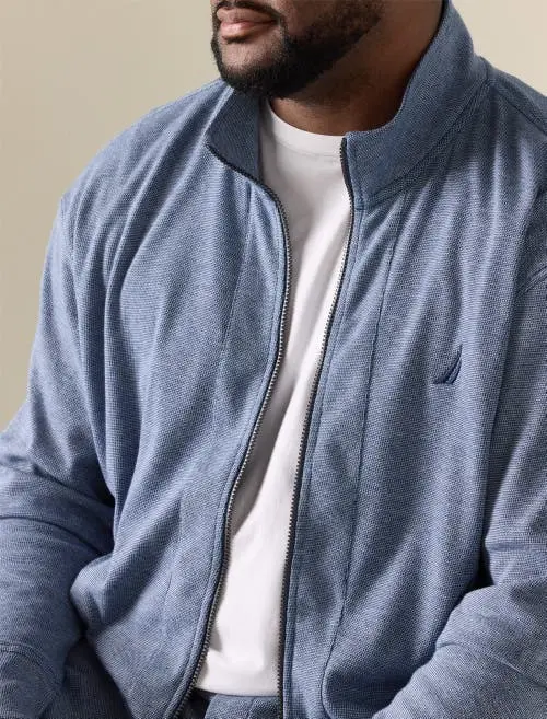 NAUTICA Big & Tall Double-knit Track Jacket