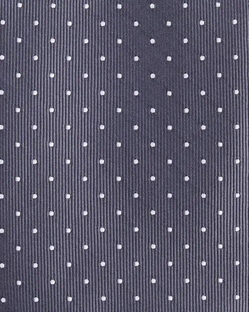 OAK HILL BY DXL Big & Tall Dotted Tie V2 - Grey