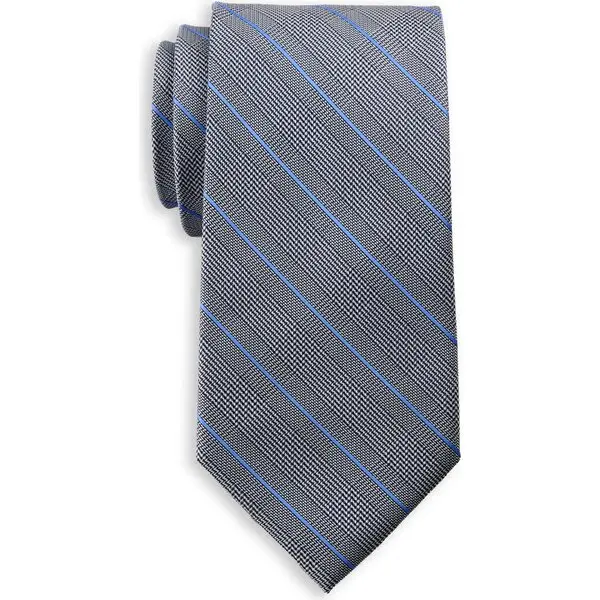 SYNRGY BY DXL Synrgy Big & Tall Dusty Glen Plaid Neck Tie - Navy