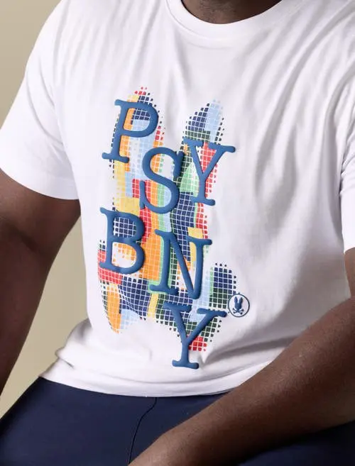 Psycho Bunny Big & Tall Wes Graphic Tee