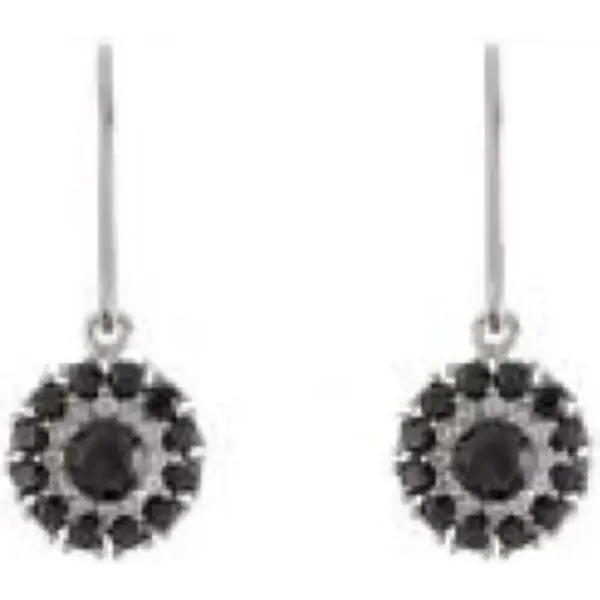 LABANTE LONDON Noir Drop Sterling Statement Earrings - Silver