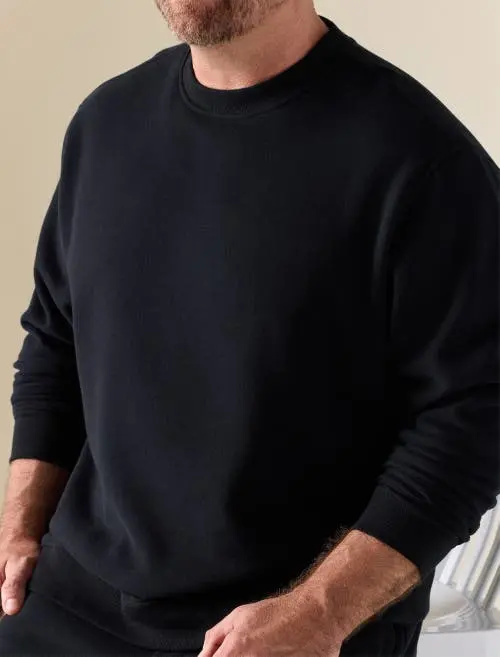 REEBOK Big & Tall Lux Offday Crewneck Sweatshirt