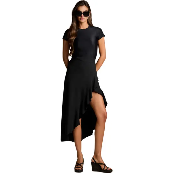 Coolibar Samos Wrap Skirt - Black