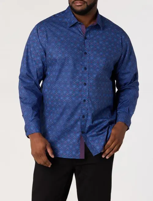 SYNRGY BY DXL Big & Tall Medallion Print Sport Shirt V2