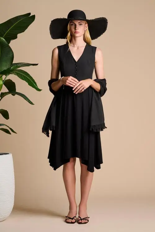 Coolibar Monroe 2.0 Midi Dress With Mother Of Pearl Buttons