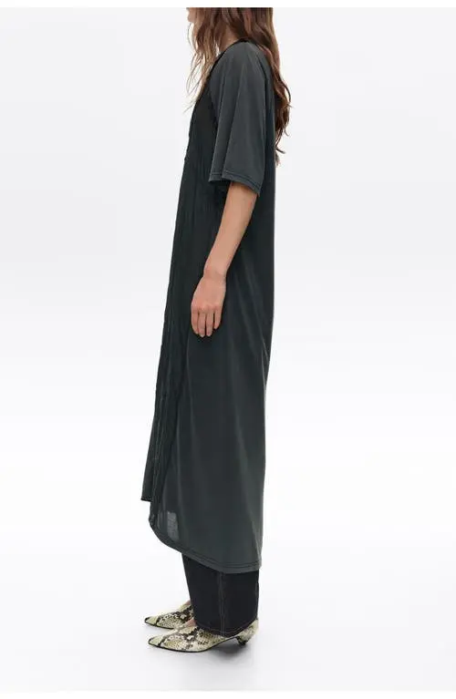 Bimba Y Lola Lace Bib Midi Dress