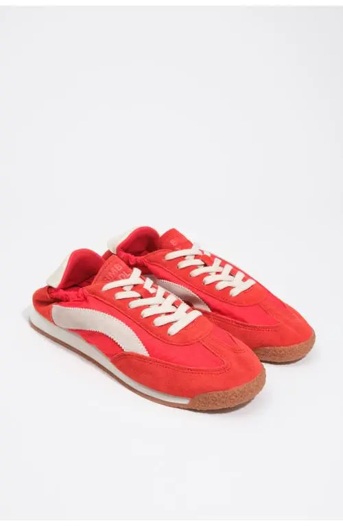 Bimba Y Lola 13 06 Suede Nylon Sneakers - Red