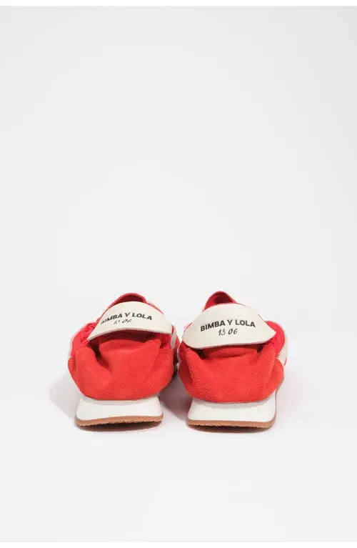 Bimba Y Lola 13 06 Suede Nylon Sneakers - Red