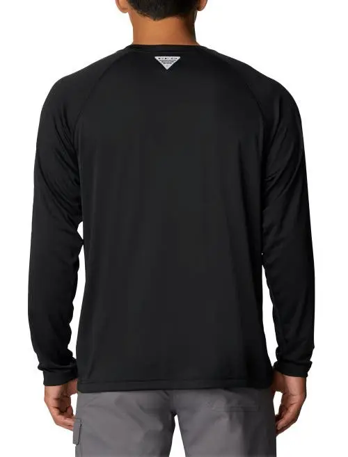 Columbia Big & Tall Terminal Tackle Long-sleeve Pfg T-shirt - Black