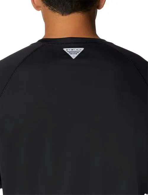 Columbia Big & Tall Terminal Tackle Long-sleeve Pfg T-shirt - Black