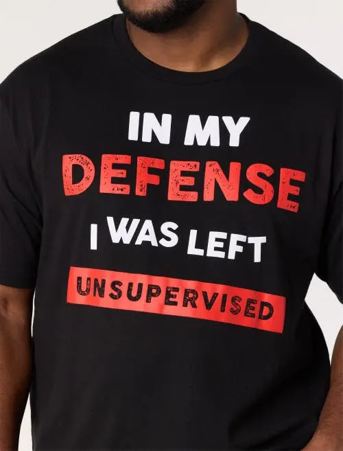 TRUE NATION BY DXL Big & Tall In My Defense Graphic Tee