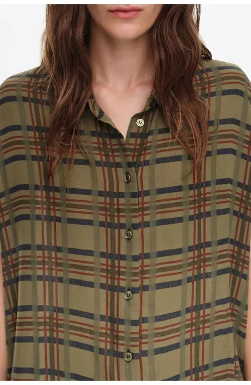 Bimba Y Lola Checked Dropped-shoulder Shirt
