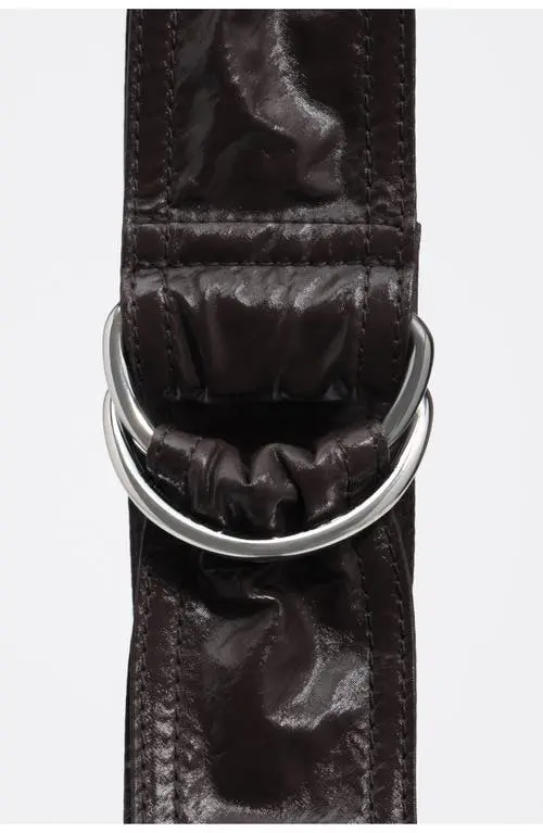 Bimba Y Lola Medium Shiny Moon Bag - Aubergine