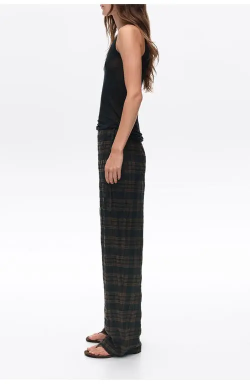 Bimba Y Lola Checked Carrot Fit Trousers