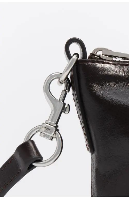 Bimba Y Lola Small Madrid Leather Bag - Burgundy