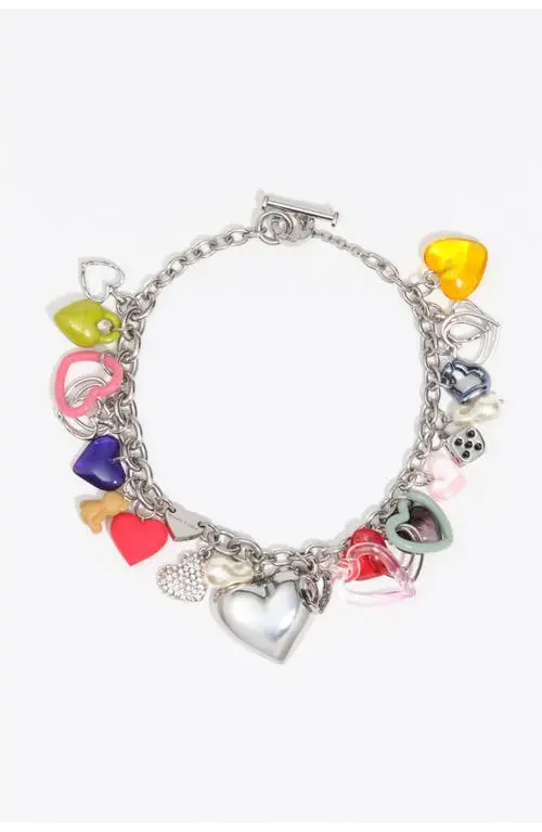 Bimba Y Lola Hearts Multicharm Necklace