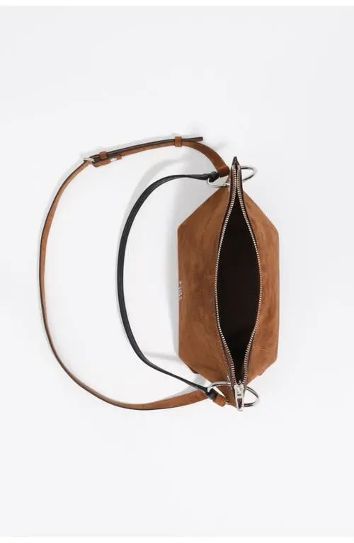 Bimba Y Lola Medium Suede Trapecio Bag