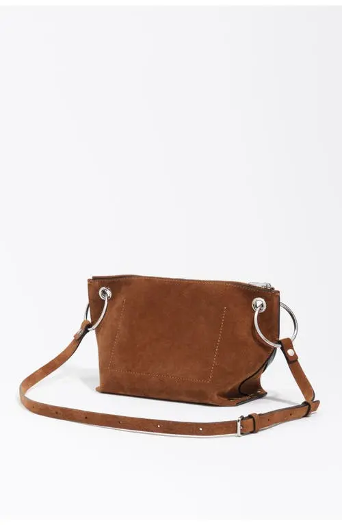 Bimba Y Lola Medium Suede Trapecio Bag