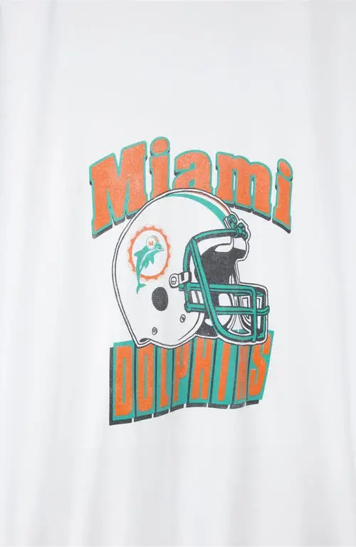 Junk Food Miami Dolphins Throwback Helmet Cotton Graphic T-shirt