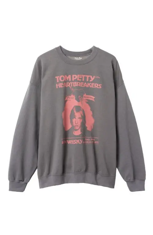 Junk Food Tom Petty & The Heartbreakers Graphic Sweatshirt - Charcoal