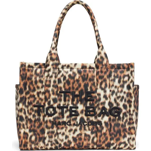 Marc Jacobs Large The Tote Bag Leopard Puffy Tote - Brown Multi