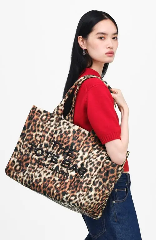 Marc Jacobs Large The Tote Bag Leopard Puffy Tote