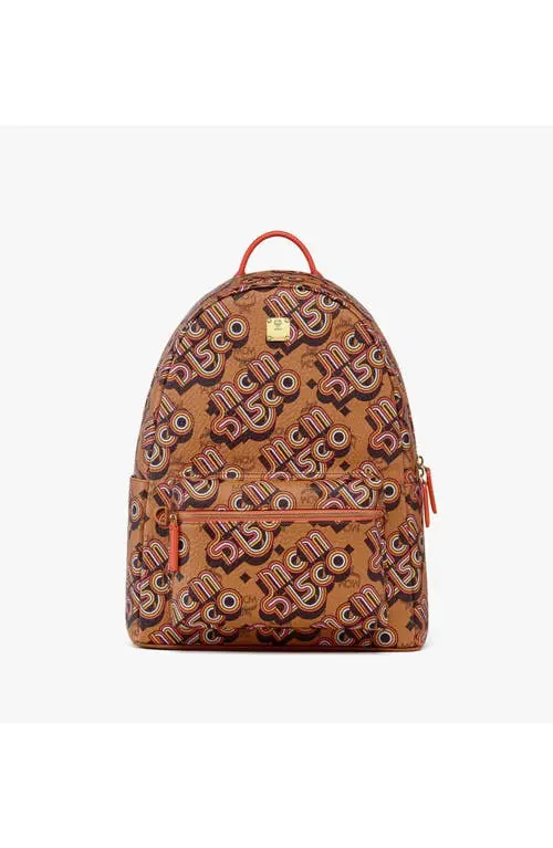 Mcm Medium Stark Backpack In Disco Visetos
