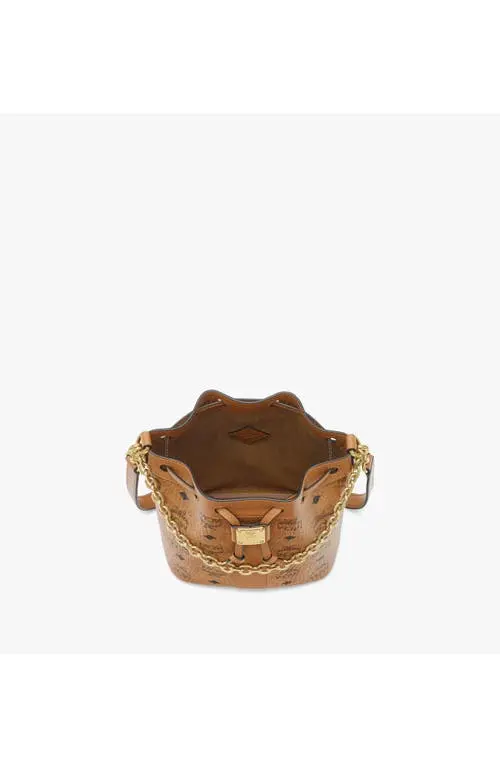 Mcm Dessau Drawstring Bag In Visetos