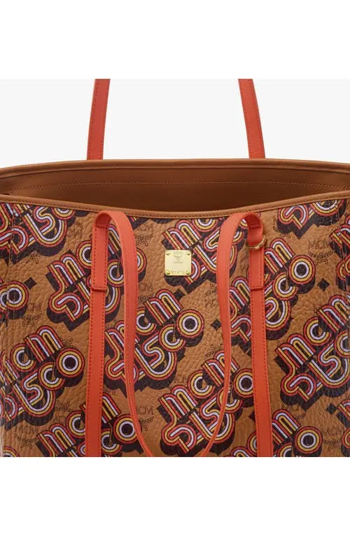 Mcm Medium Toni Top-zip Shopper In Visetos Monogram