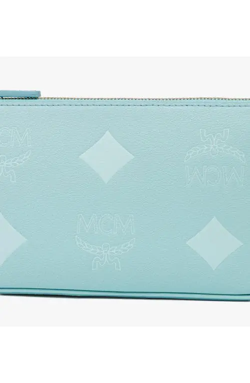 Mcm Medium Aren Chain Pouch In Resetos - Green