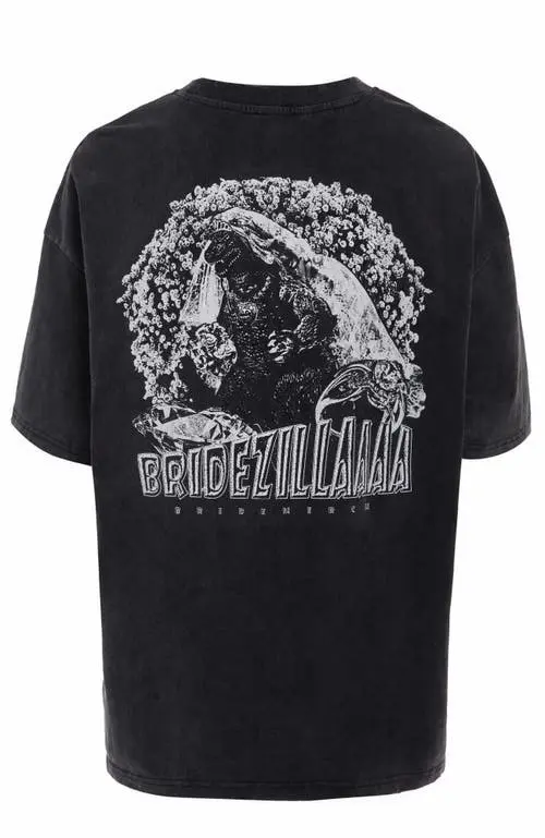 BRIDEMERCH Bridezilla Tee - Washed Black