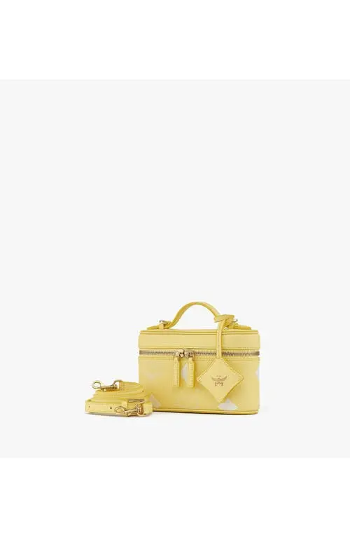 Mcm Mini Aren Vanity Case In Resetos - Yellow