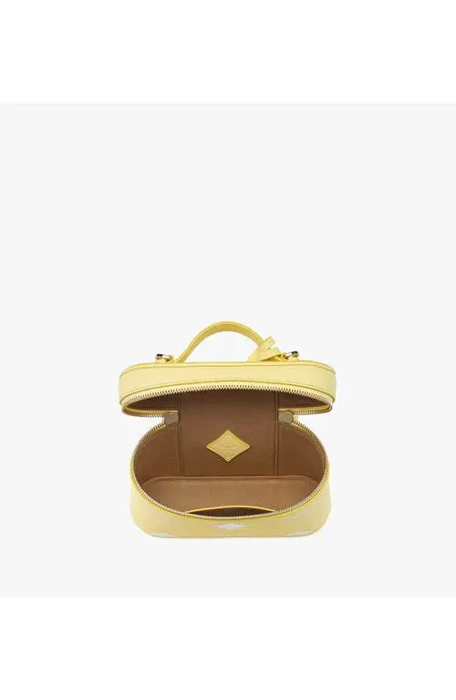 Mcm Mini Aren Vanity Case In Resetos - Yellow